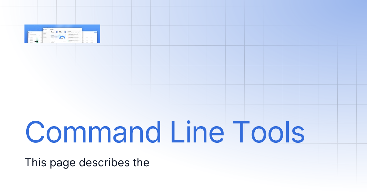 Command Line Tools Duplicati