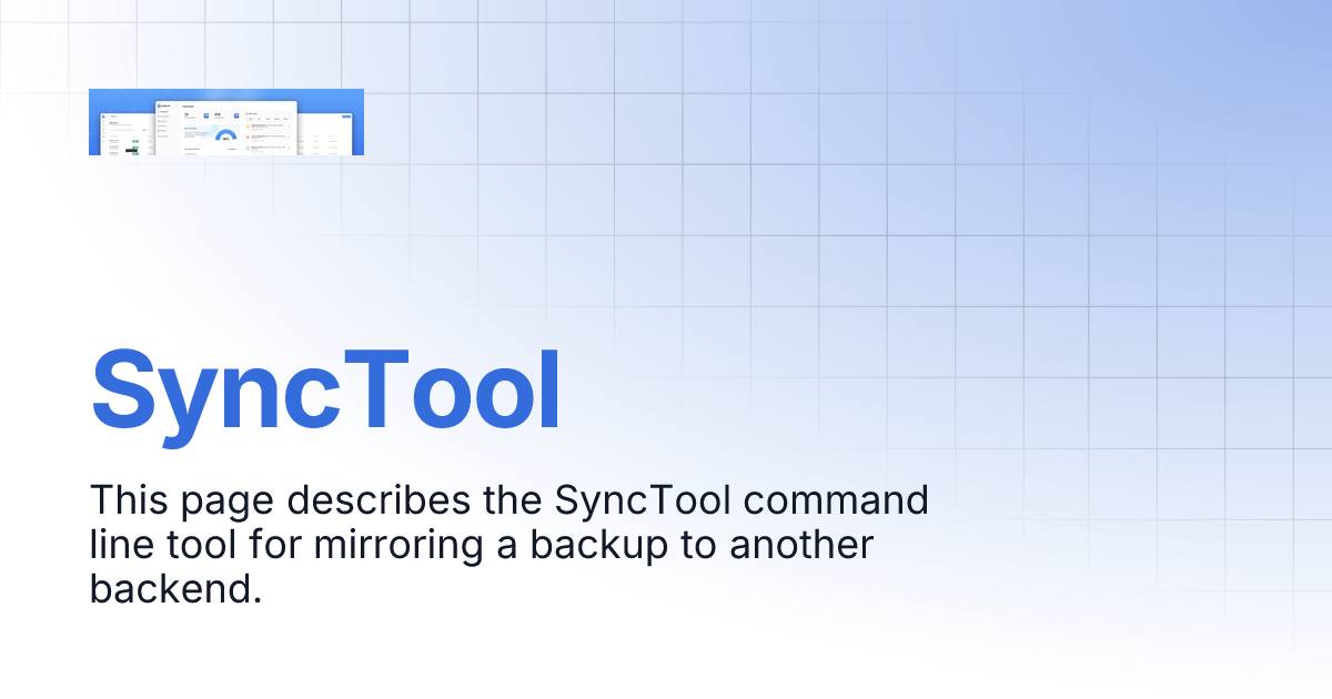 SyncTool | Duplicati