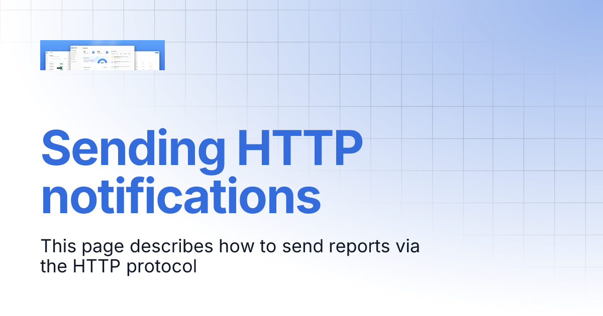 Sending HTTP notifications | Duplicati