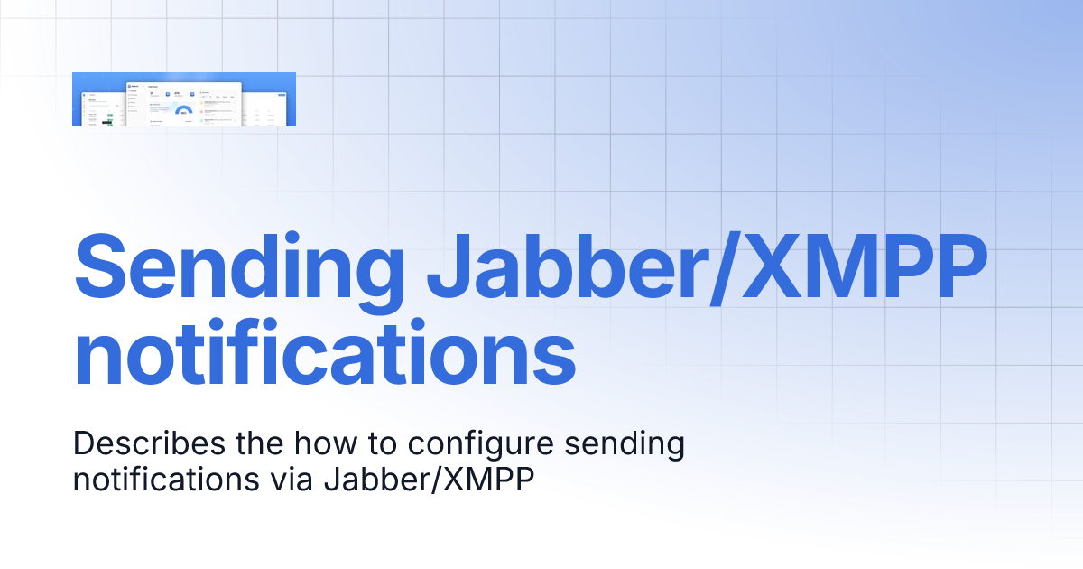 Sending Jabber/XMPP notifications | Duplicati